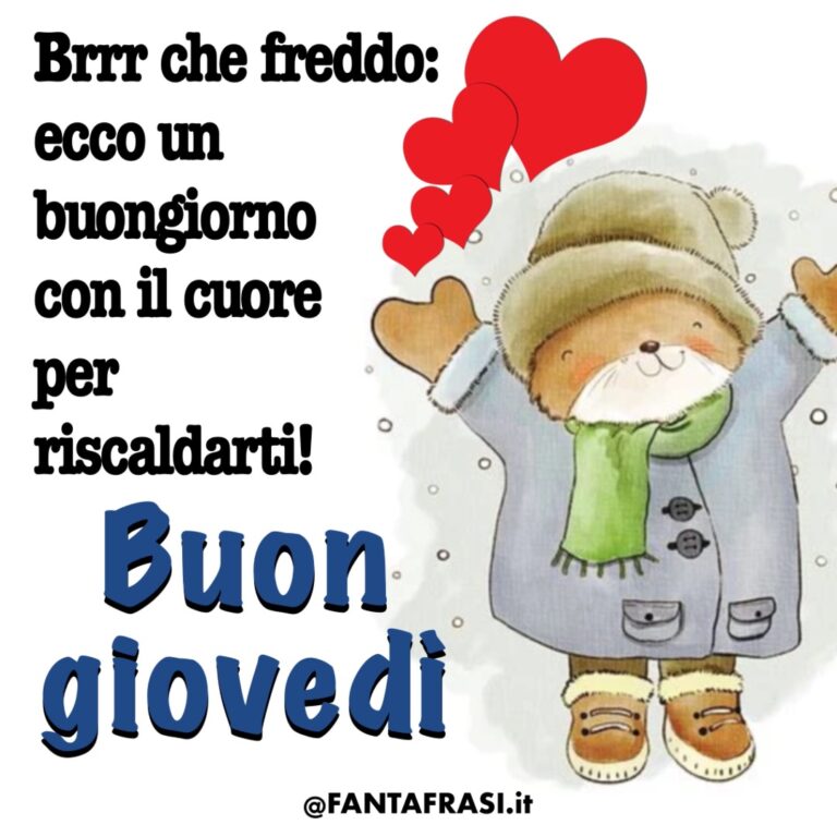 Buon Giovedì: Frasi di Auguri Illustrate | fantafrasi.it